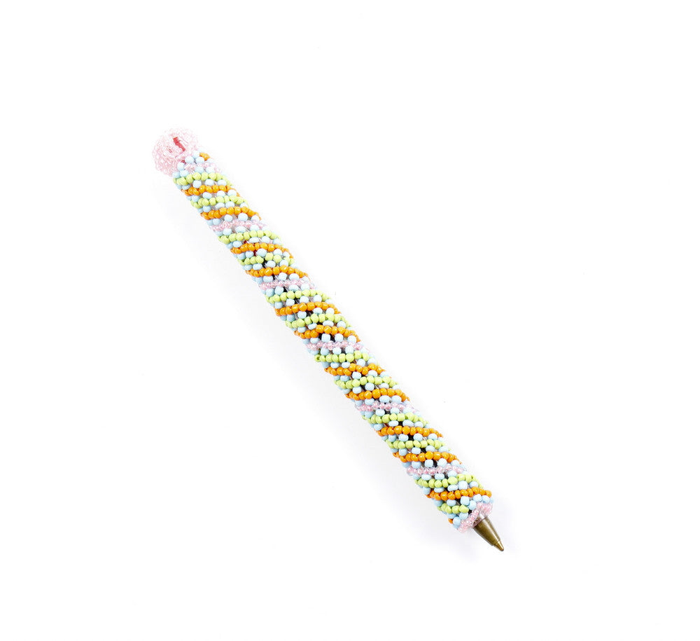 Beaded Pen Cover with Pen – LivAfrika